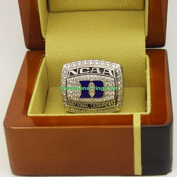 2015 Duke Blue Devils Basketball National Championship Ring