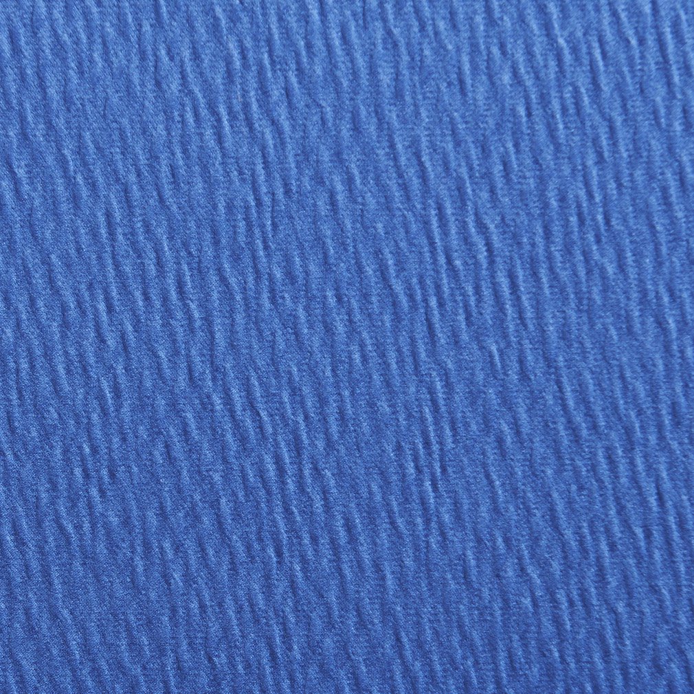 K0260C Blue Solid Textured Wrinkle Look Upholstery Fabric By The Yard