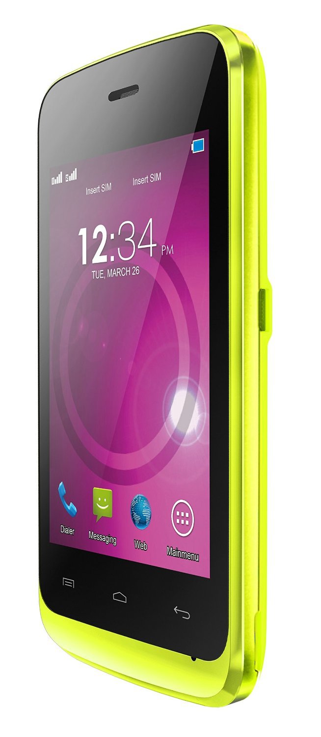 BLU Hero JR S250 Unlocked GSM Dual-SIM Cell Phone - Yellow