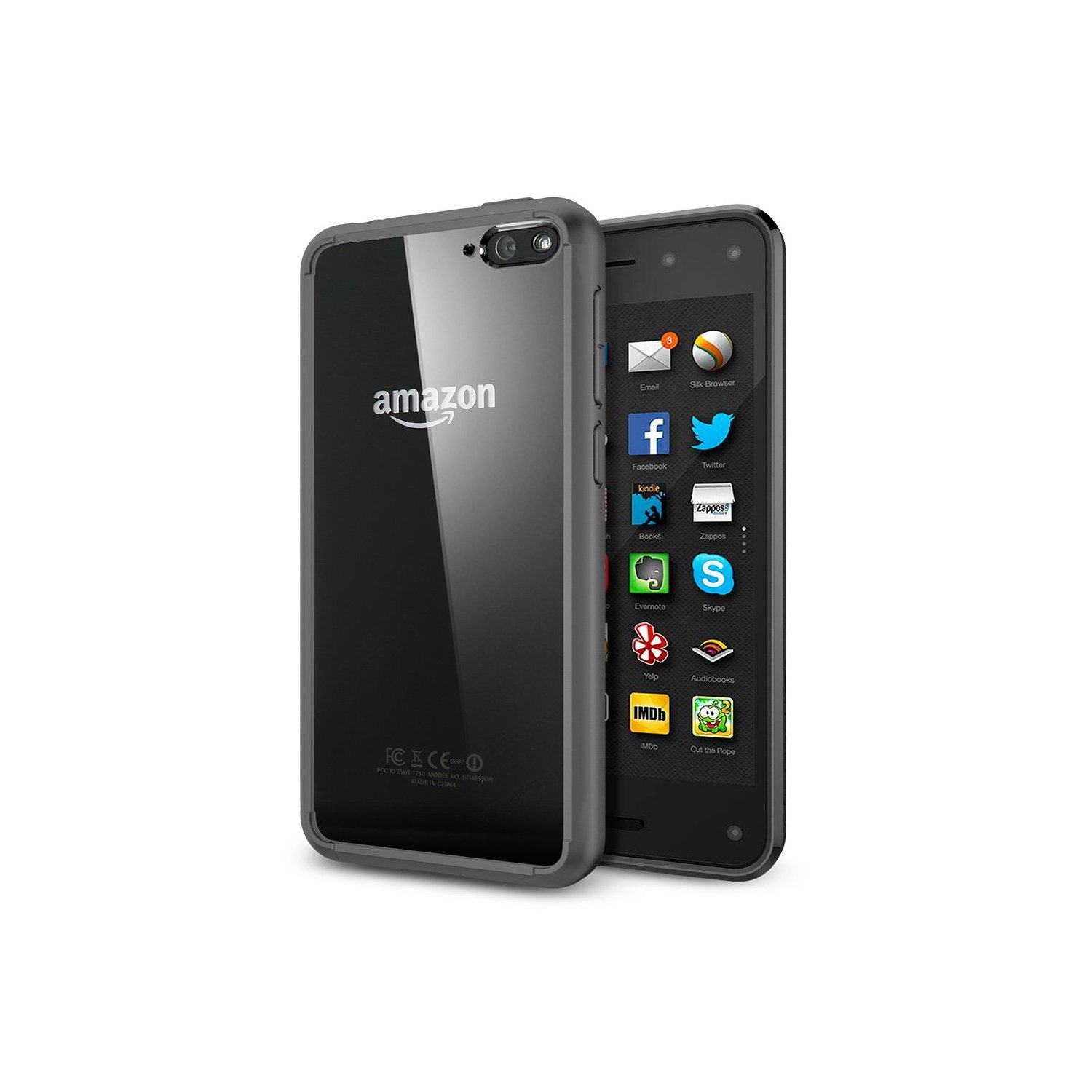 Spigen [AIR CUSHION] [+Screen Shield] Amazon Fire Phone Case Bumper ...