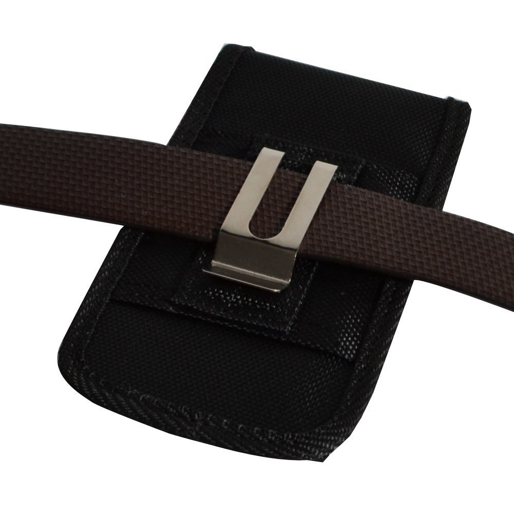 Kuteck Black Heavy Duty Rugged Nylon Canvas Protective Carrying Cell ...