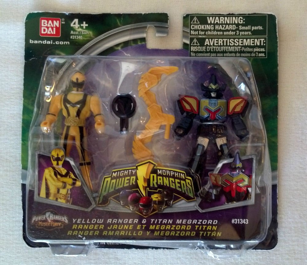 Mighty Morphin POWER RANGERS Mystic Force Yellow Ranger & Titan ...