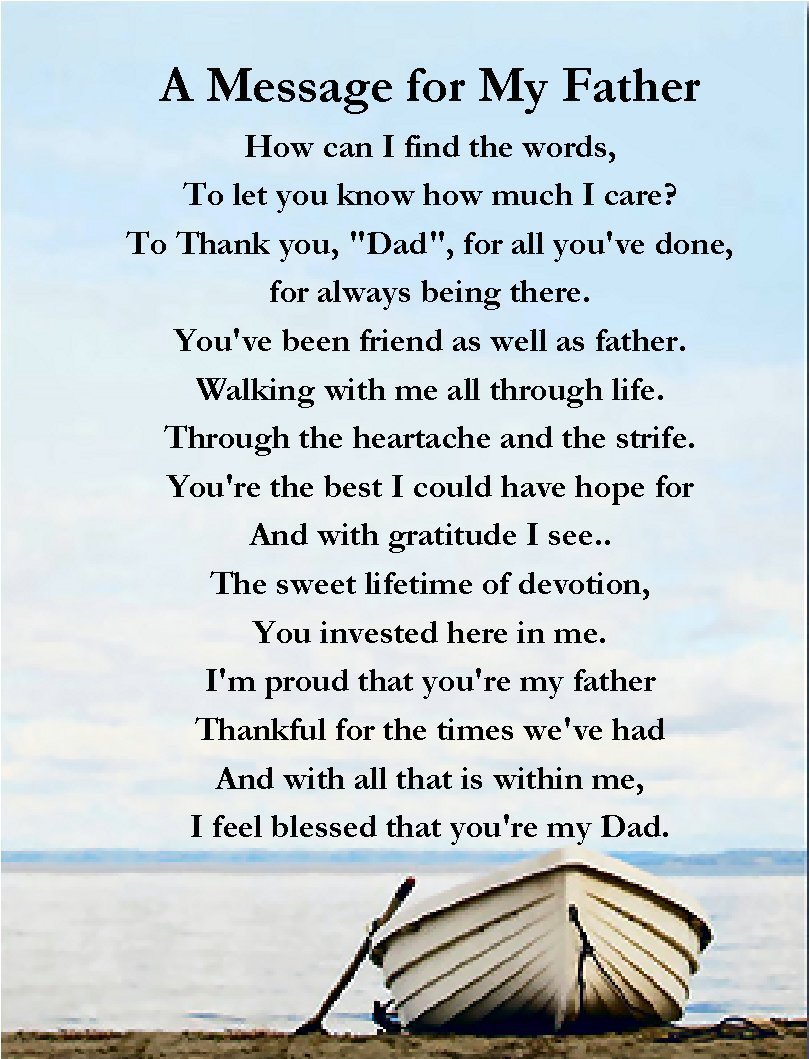 Message to My Father