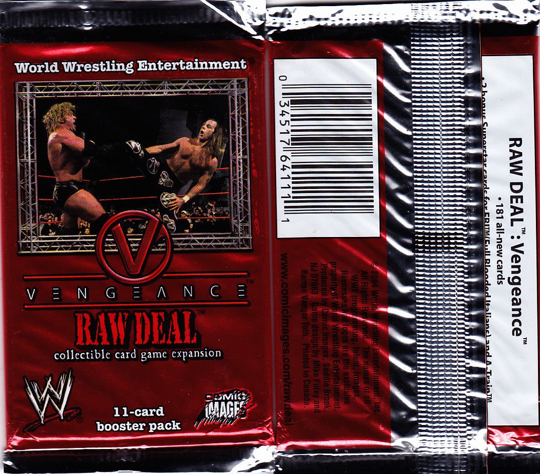 WWE RAW DEAL - Vengeance - Booster Pack Factory Sealed