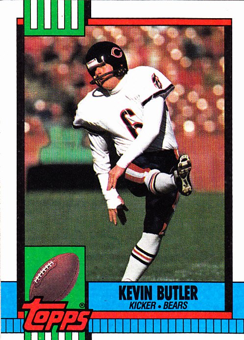 Kevin Butler #375 - Bears 1990 Topps Football Trading Card