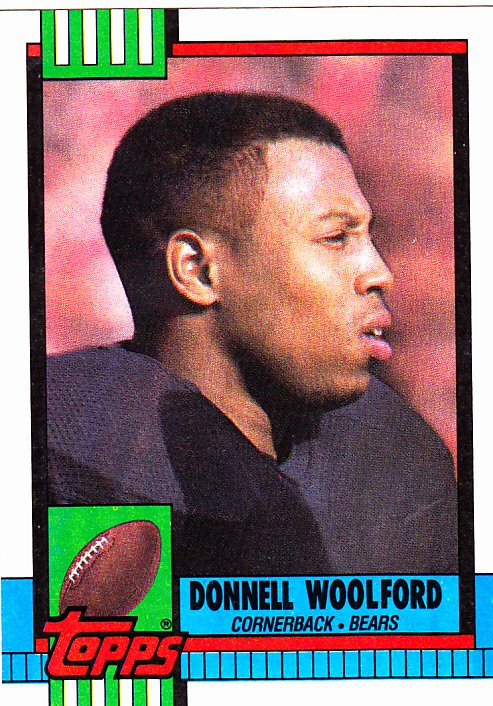 Donnell Woolford #379 - Bears 1990 Topps Football Trading Card