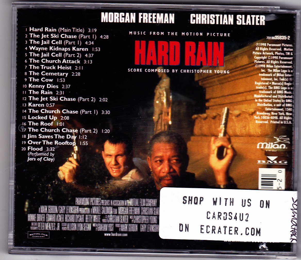 Hard Rain - Original Movie Soundtrack CD 1998 - Very Good