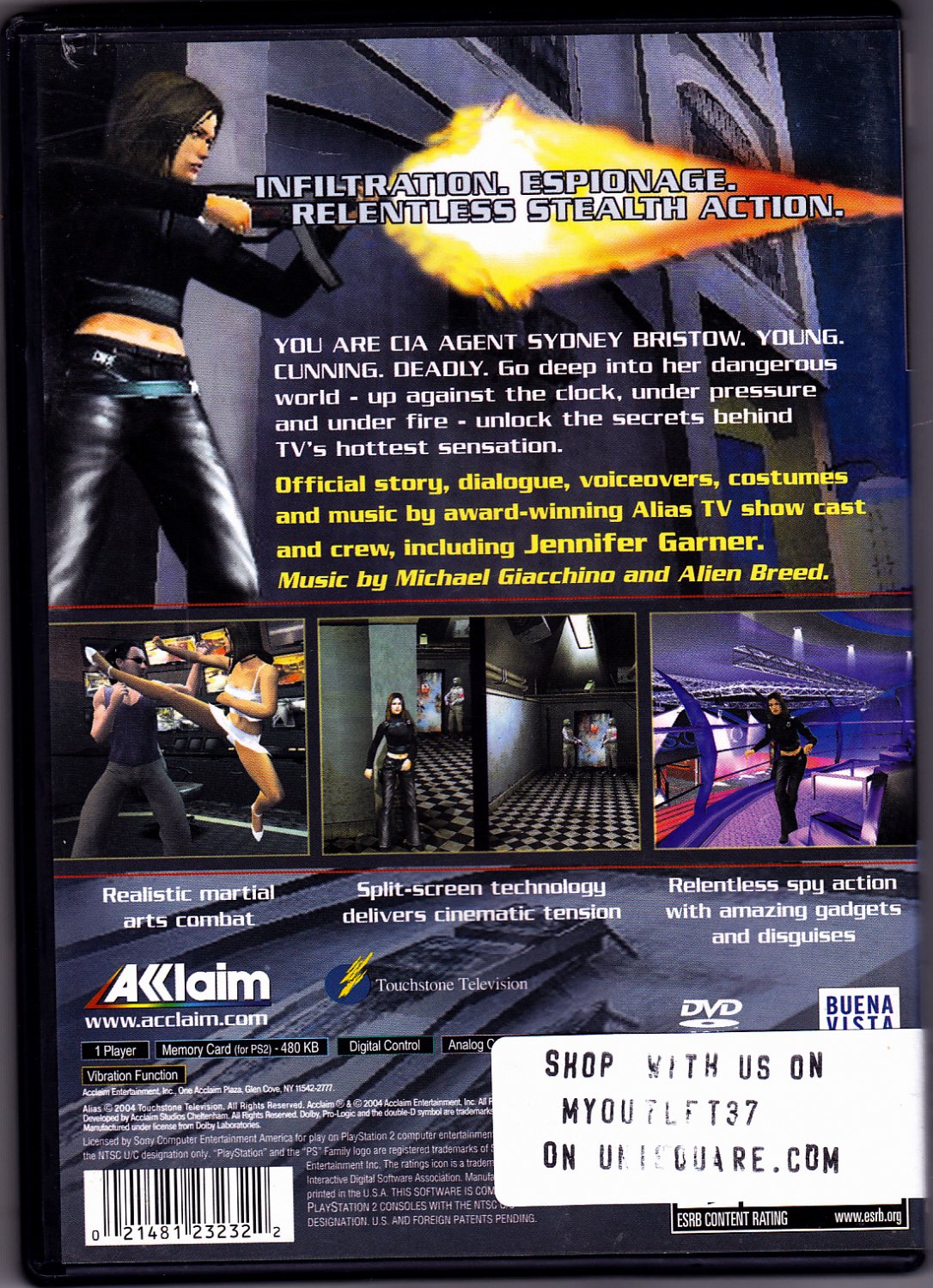 Alias - PlayStation 2, 2004 Video Game - COMPLETE - Very Good