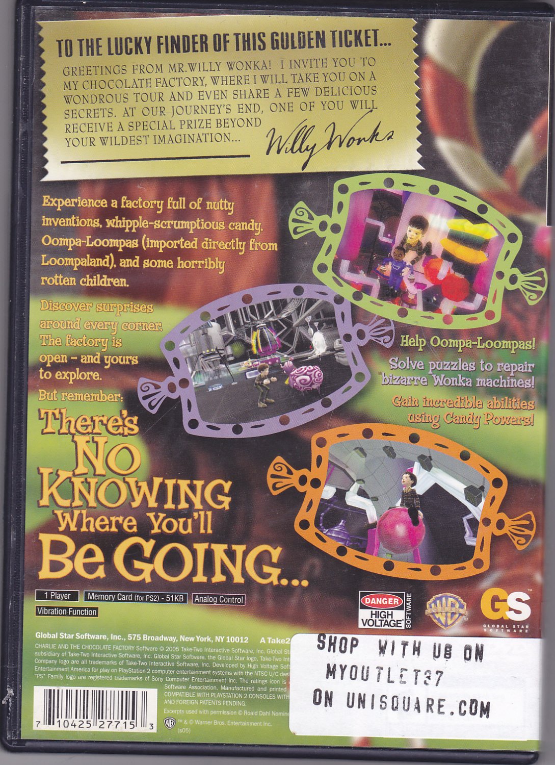 Charlie and the Chocolate Factory - Playstation 2 Video Game - COMPLETE ...