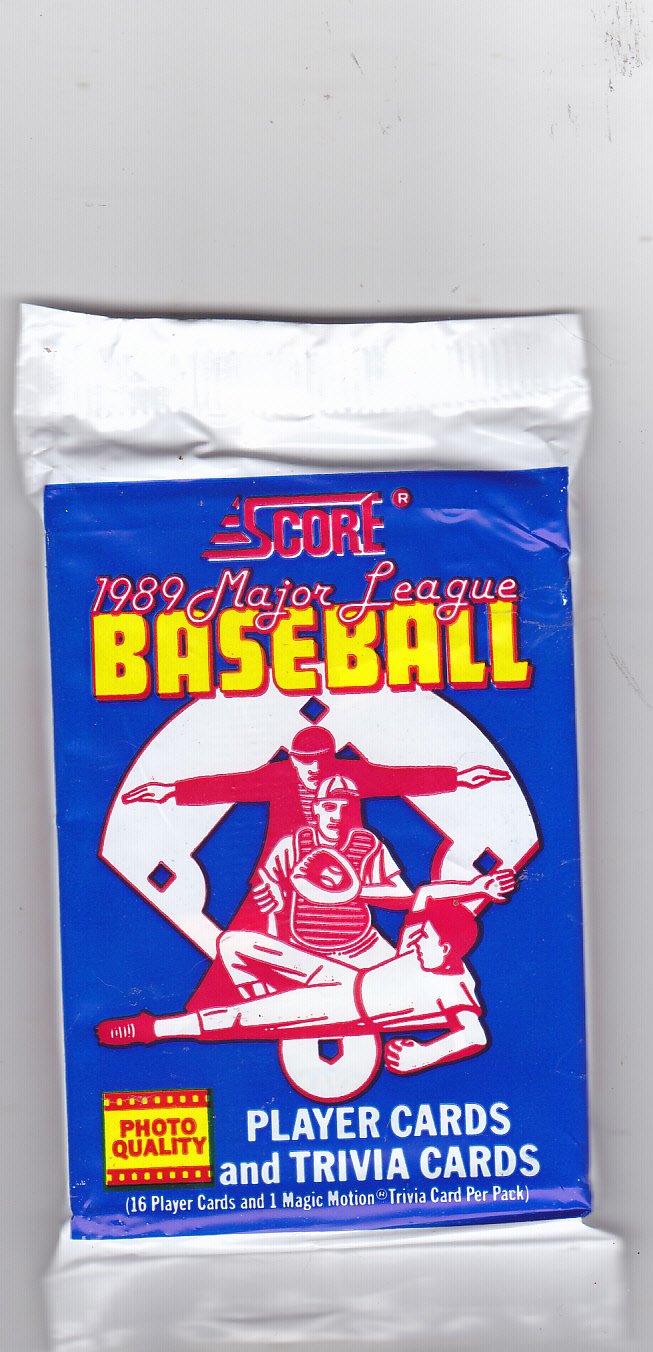 Score 1989 Baseball Cards Factory Sealed Pack
