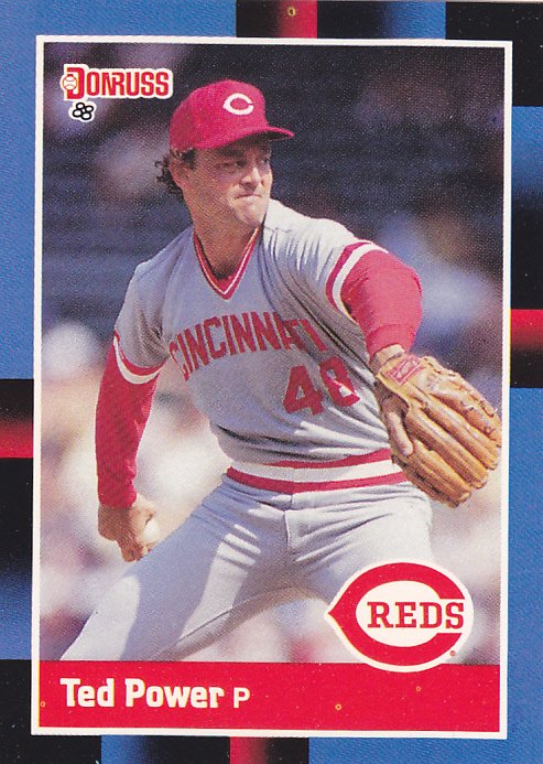 Ted Power #142 - Reds 1988 Donruss Baseball Trading Card