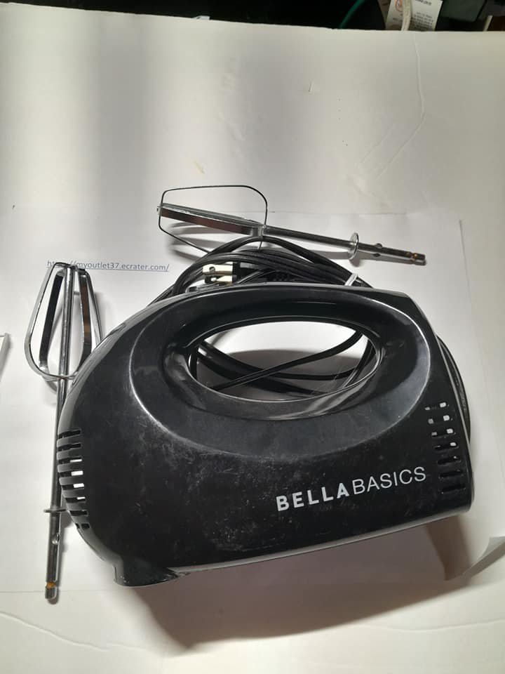 Bella Basics Black Hand Mixer - Estate Find 122216 - Very Good