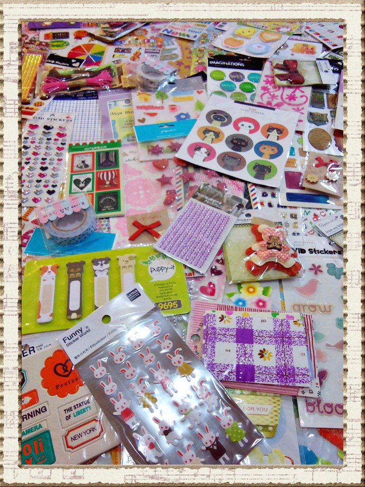 Lot 230 sheets ( 8,000 pcs. up ) New Scrapbooking supplies, Scrapbook ...