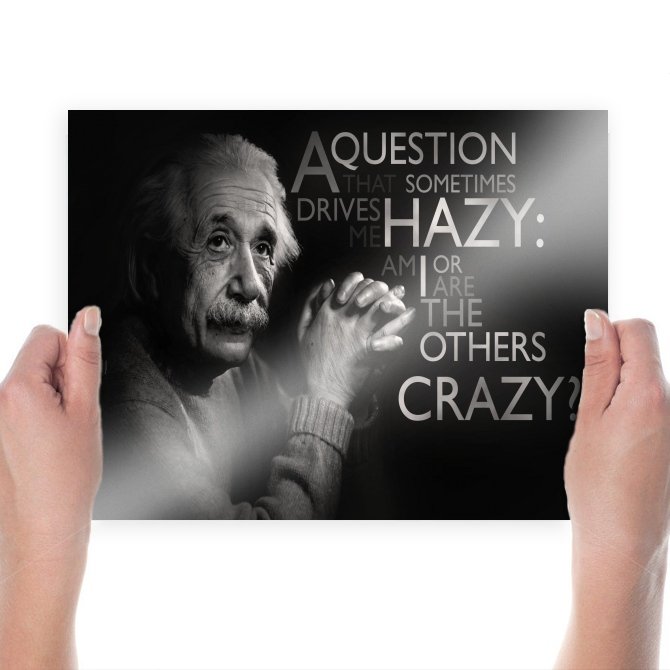 Albert Einstein Quotes Poster 24x18 inch