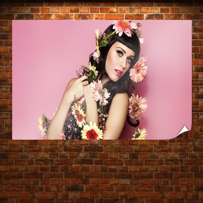 Katy Perry Flower Girl Poster 36x24 inch