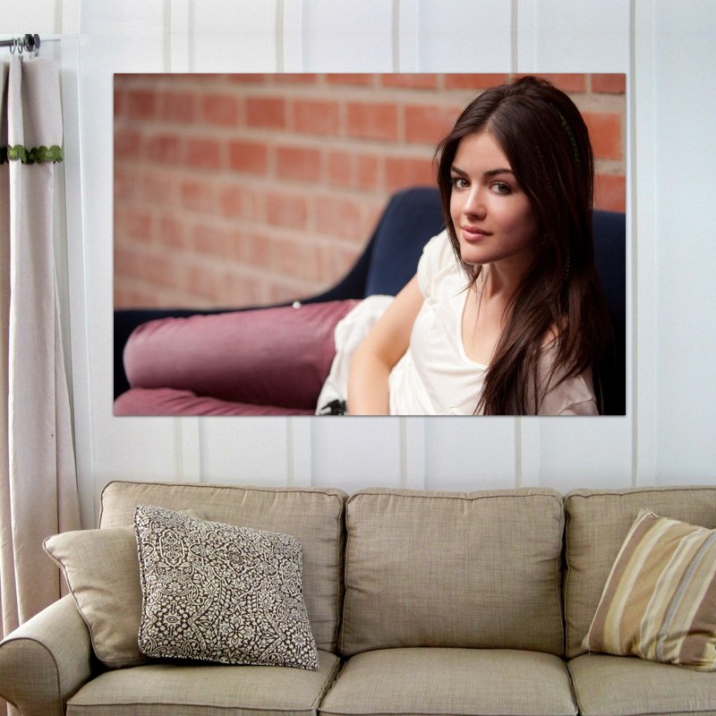 Lucy Hale Relaxing Poster 36x24 inch