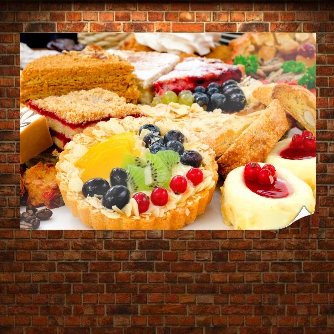 French Fruit Tart Poster 36x24 inch