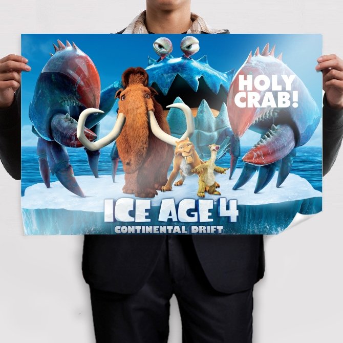 Ice Age 4 Holy Crab Poster 36x24 inch
