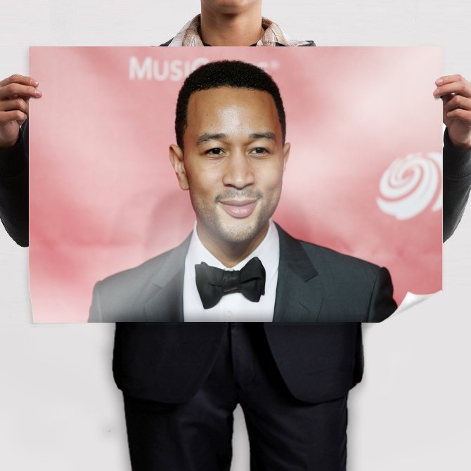 John Legend Red Carpet Smile Poster 36x24 inch