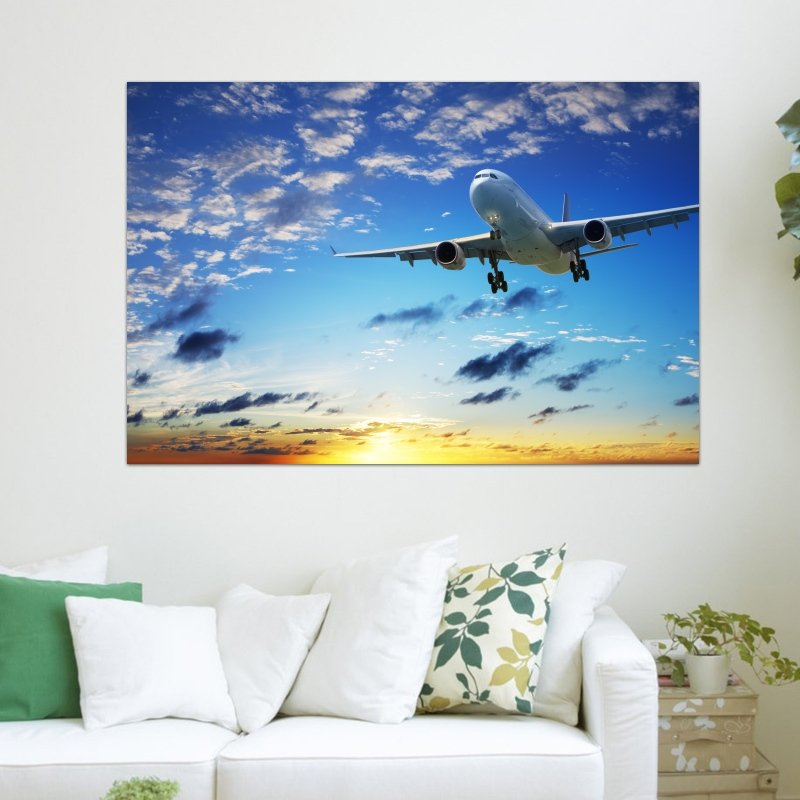 Big Aircraft Flying Poster 36x24 inch