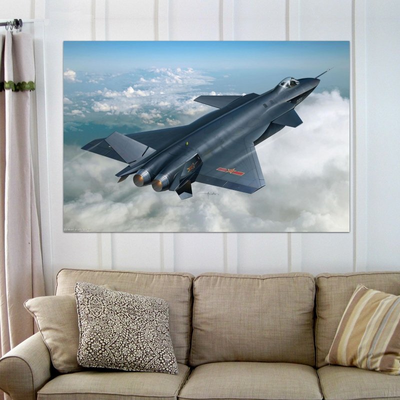 J 20 Pla Stealth Fighter Poster 36x24 inch