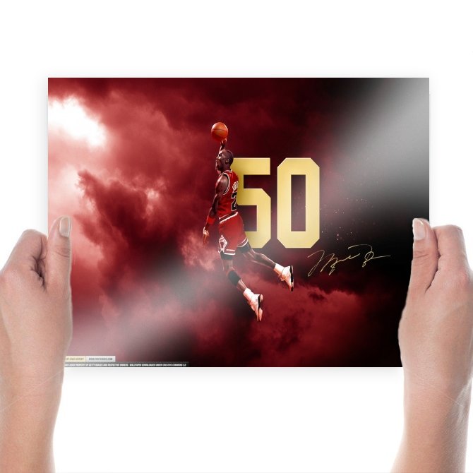 Michael Jordan Air Poster 24x18 inch
