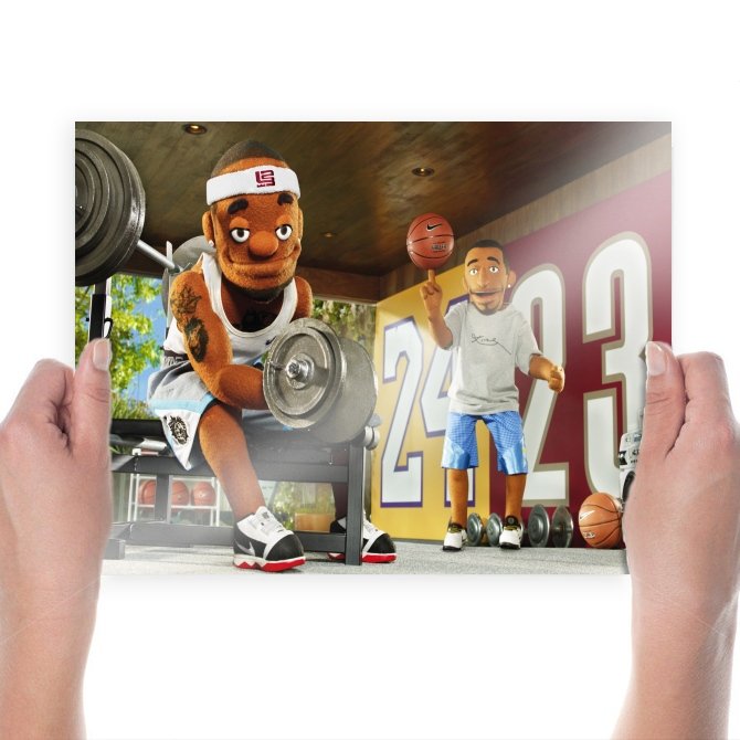 Nike Basketball Puppet Wallpaper Poster 24x18 inch