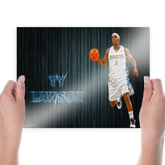 Ty Lawson Poster 24x18 inch