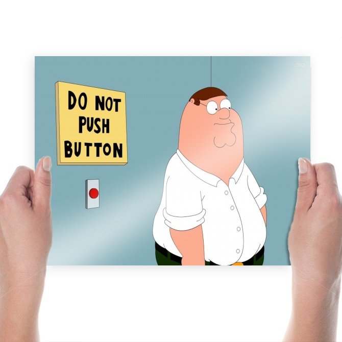Peter Griffin Poster 24x18 inch