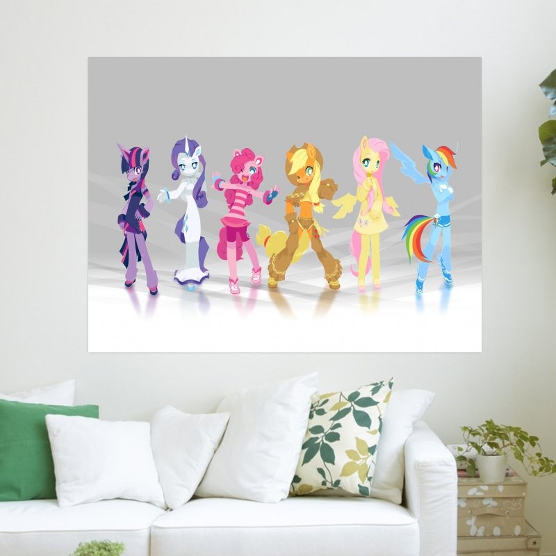 Anime Ponies Poster 24x18 inch