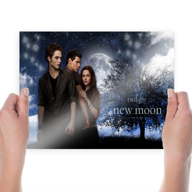 Jacob Bella And Edward Poster 24x18 inch