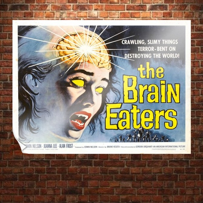 The Brain Eaters Movie Poster Retro Vintege Poster 32x24 inch