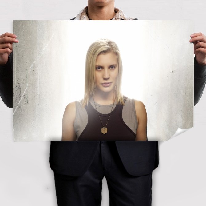 Battlestar Galactica Katee Sackhoff Starbuck Blonde Tv Movie Poster ...