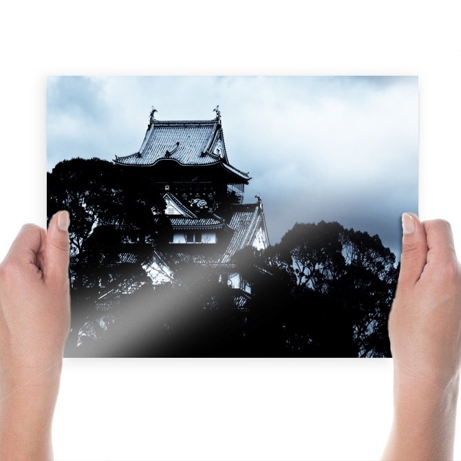 Asian Building Poster 24x18 inch