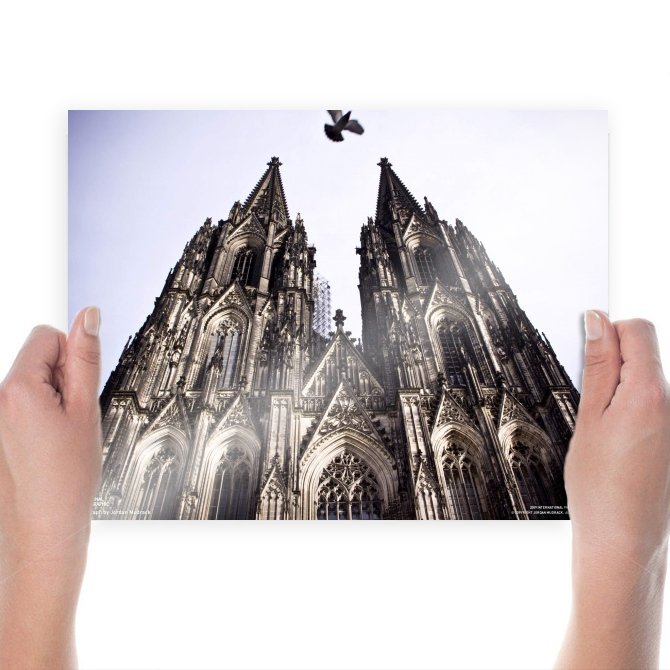 Church Building Poster 24x18 inch