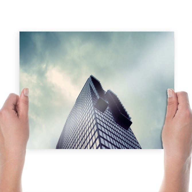 Skyscraper Building Poster 24x18 inch