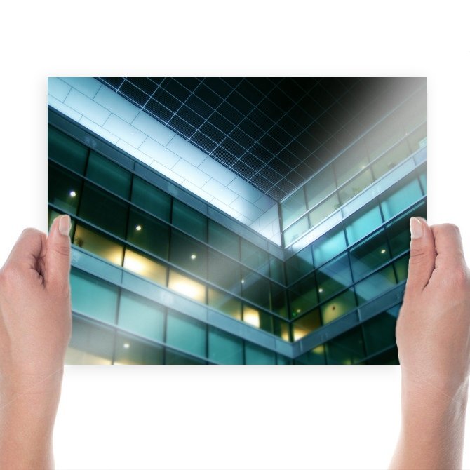 Windows Building Poster 24x18 inch