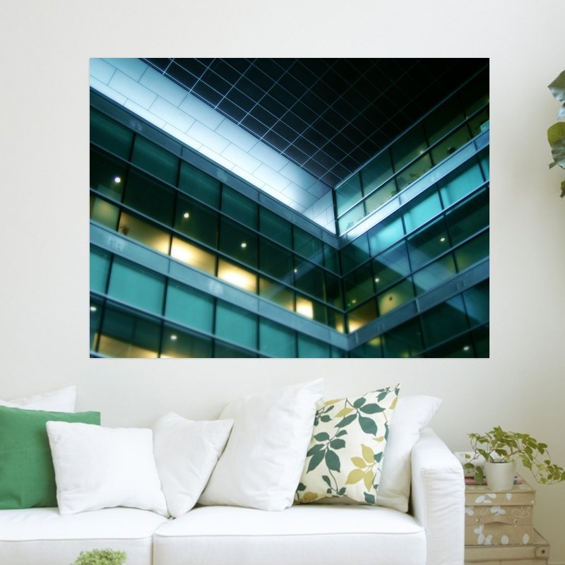 Windows Building Poster 24x18 inch