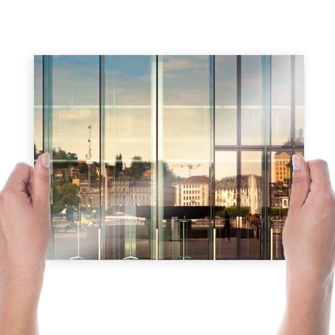 Reflection Windows Poster 24x18 inch