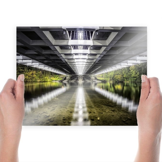 Bridge Water Poster 24x18 inch