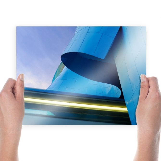 Metal Building Poster 24x18 inch