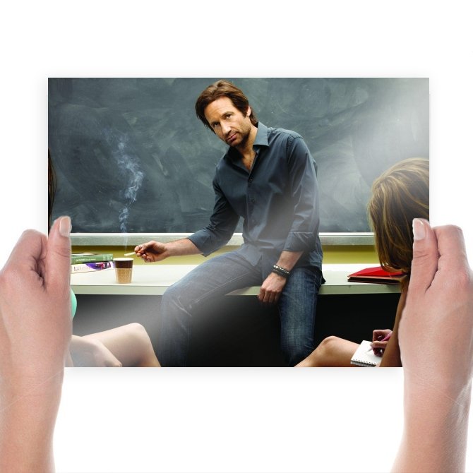Californication David Duchovny Cigarette Smoking Teacher Classroom ...