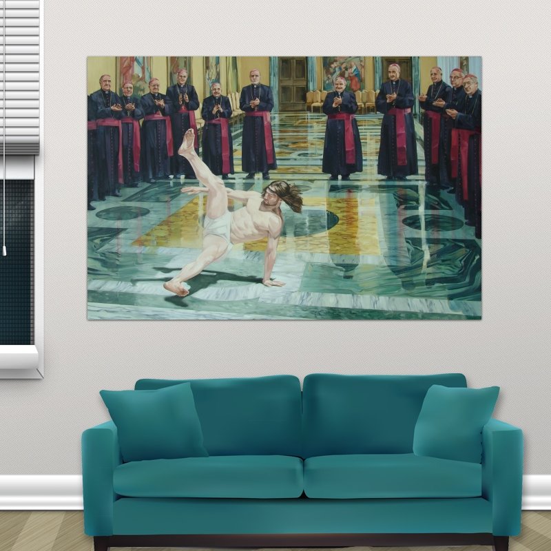 Jesus Break Dance Priests Poster 36x24 inch