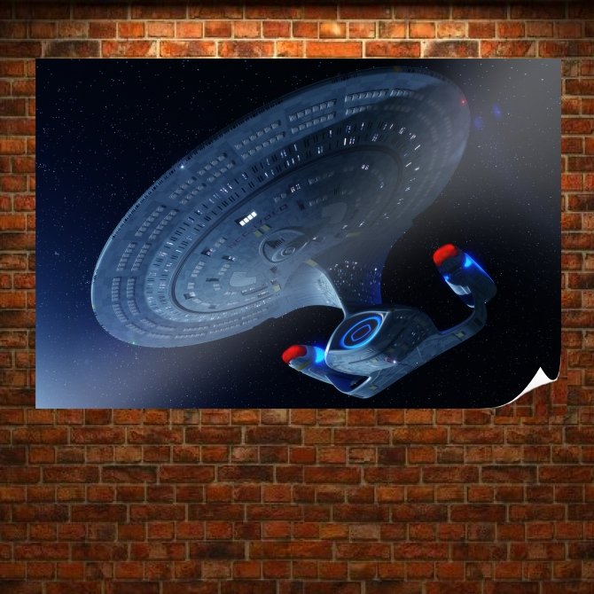 Star Trek Enterprise Spaceship Starship Stars Poster 36x24 inch