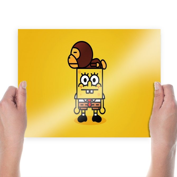 Spongebob Squarepants Planking Poster 24x18 inch