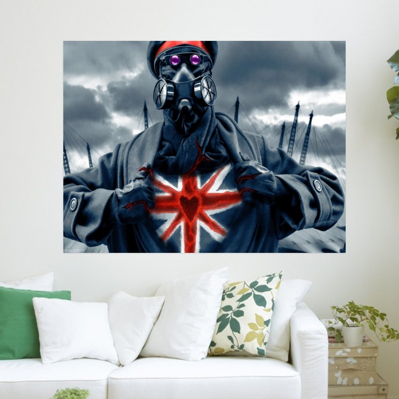 Romantically Apocalyptic Gas Mask Drawing Zee Captain Heart Poster ...