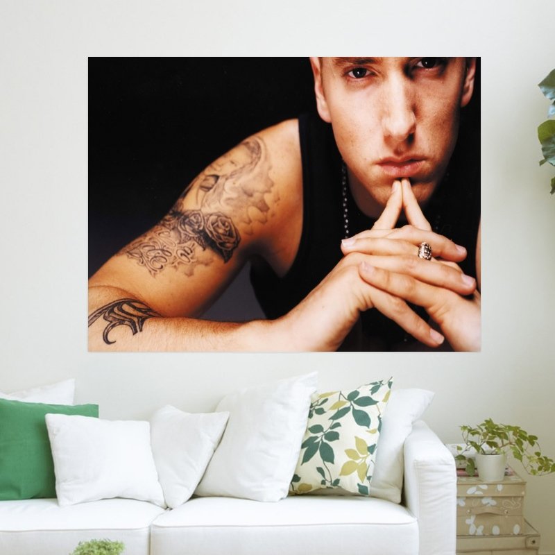 Eminem Slim Shady Tattoo Sexy Hot Poster 24x18 inch