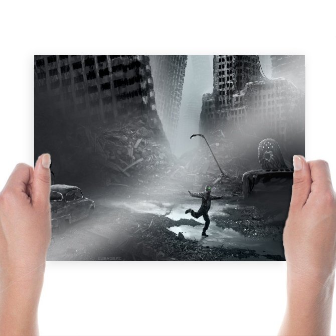 Romantically Apocalyptic Drawing Dance Buildings Debris Abandon ...