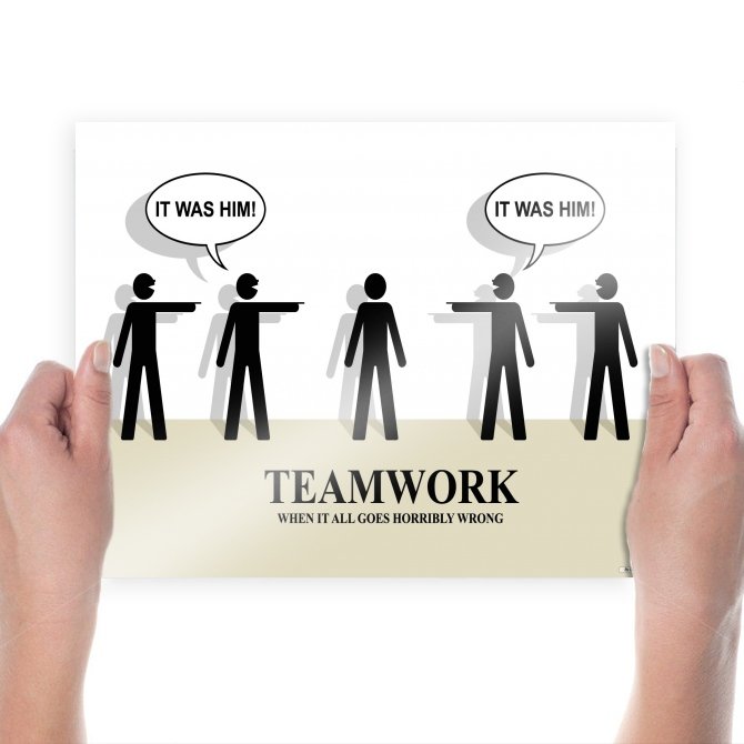 Teamwork Poster 24x18 inch