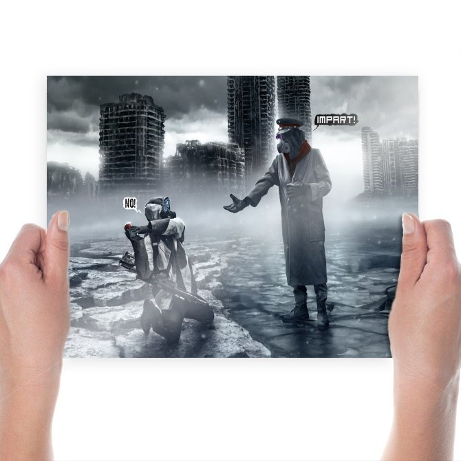 Romantically Apocalyptic Apocalypse Buildings Zee Captain Poster 24x18 inch